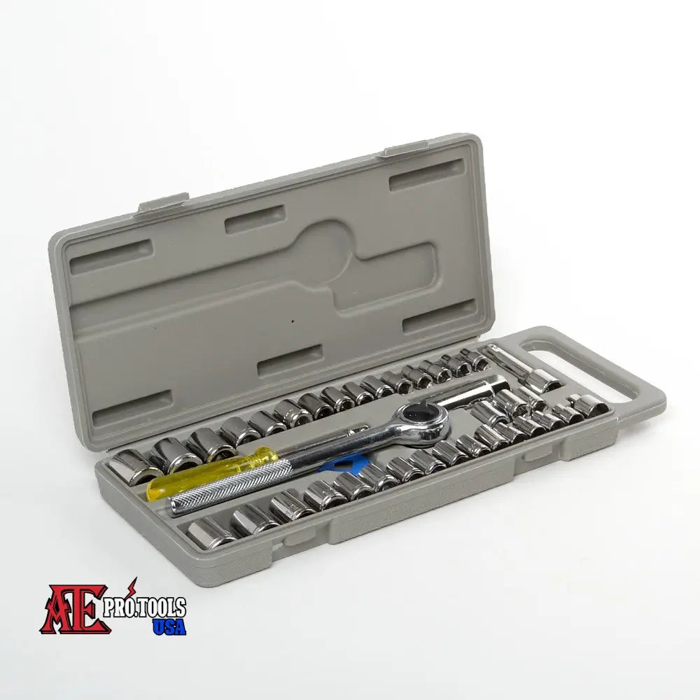 40PC 1/4" And 3/8" Drive Socket Set – ATE Pro Tools inc